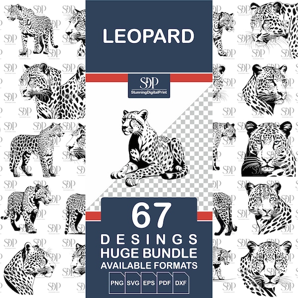 Leopard Svg - Etsy