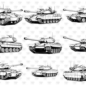60 Panzer SVG, Militärischer Panzer Vektor-Datei, Panzer SVG, Armee ...