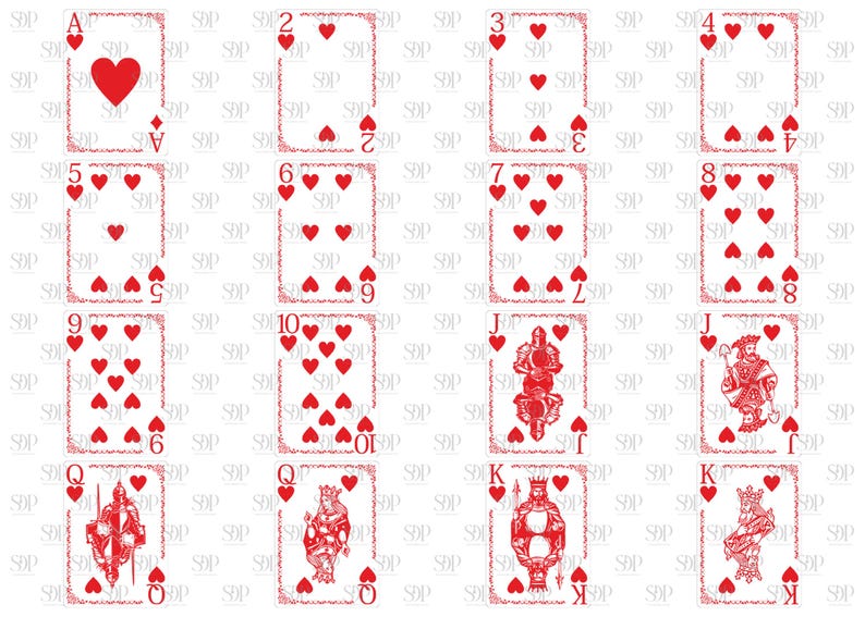 Playing Cards Svg, Playing Card Svg Bundle, Full Deck Playing Cards ...