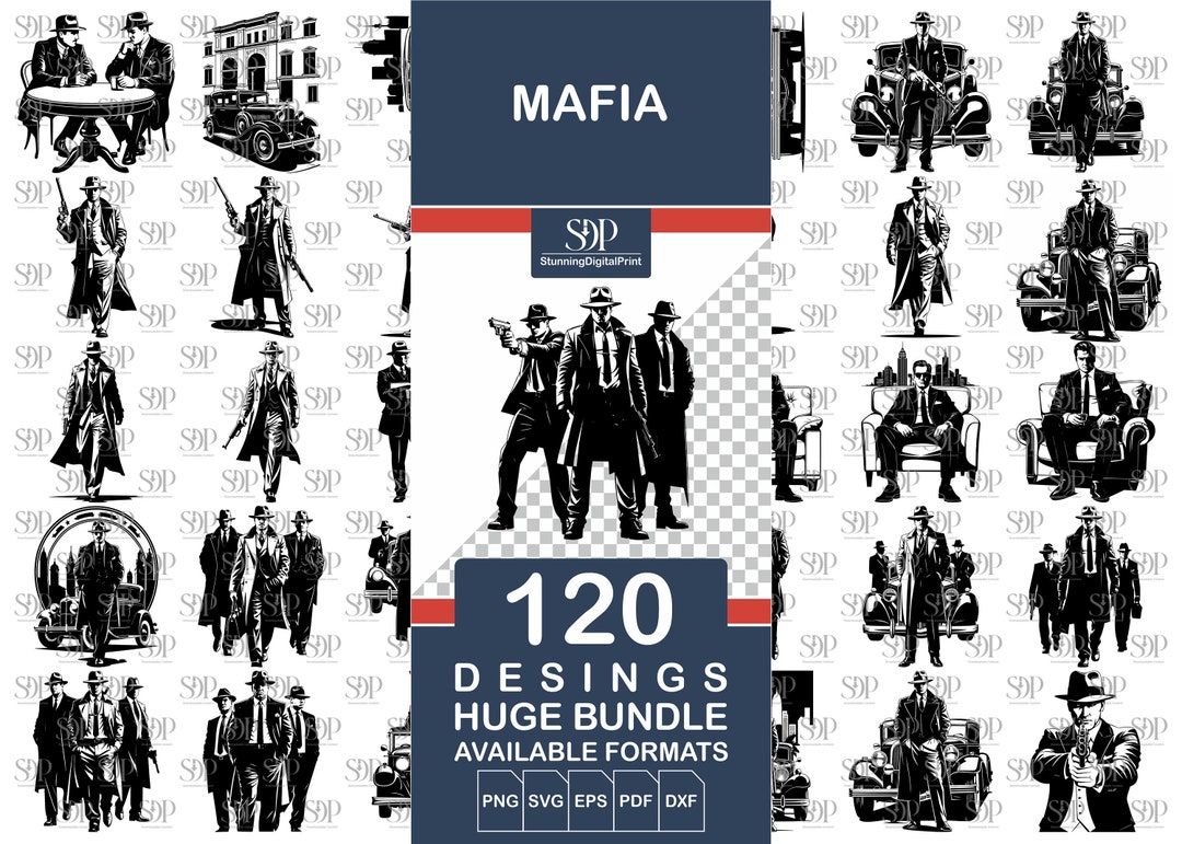 Mafia Gangster SVG Bundle: 120 Vector Designs (commercial Use) - Etsy