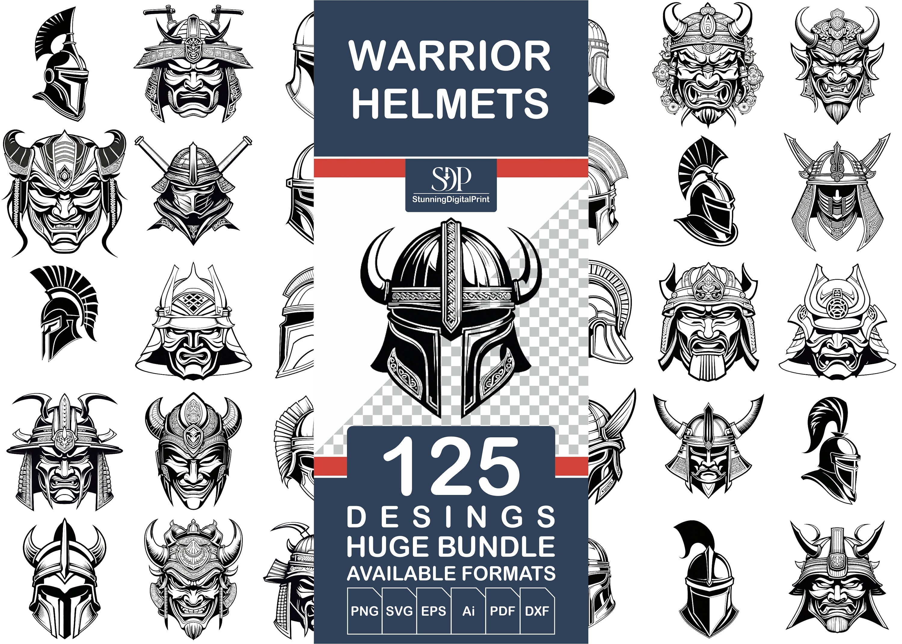 125 Warrior Helmets SVG Bundle,vector File,spartan Warrior Helmets ...