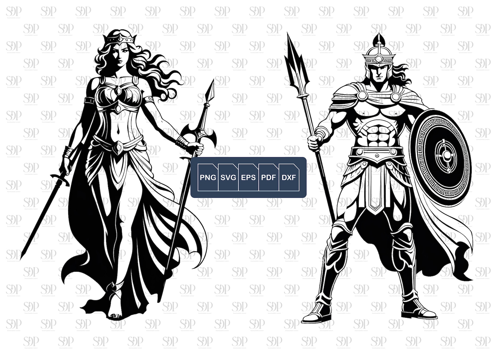 Greek Mythology SVG Bundle: Ancient Gods, Statues (commercial Use) - Etsy