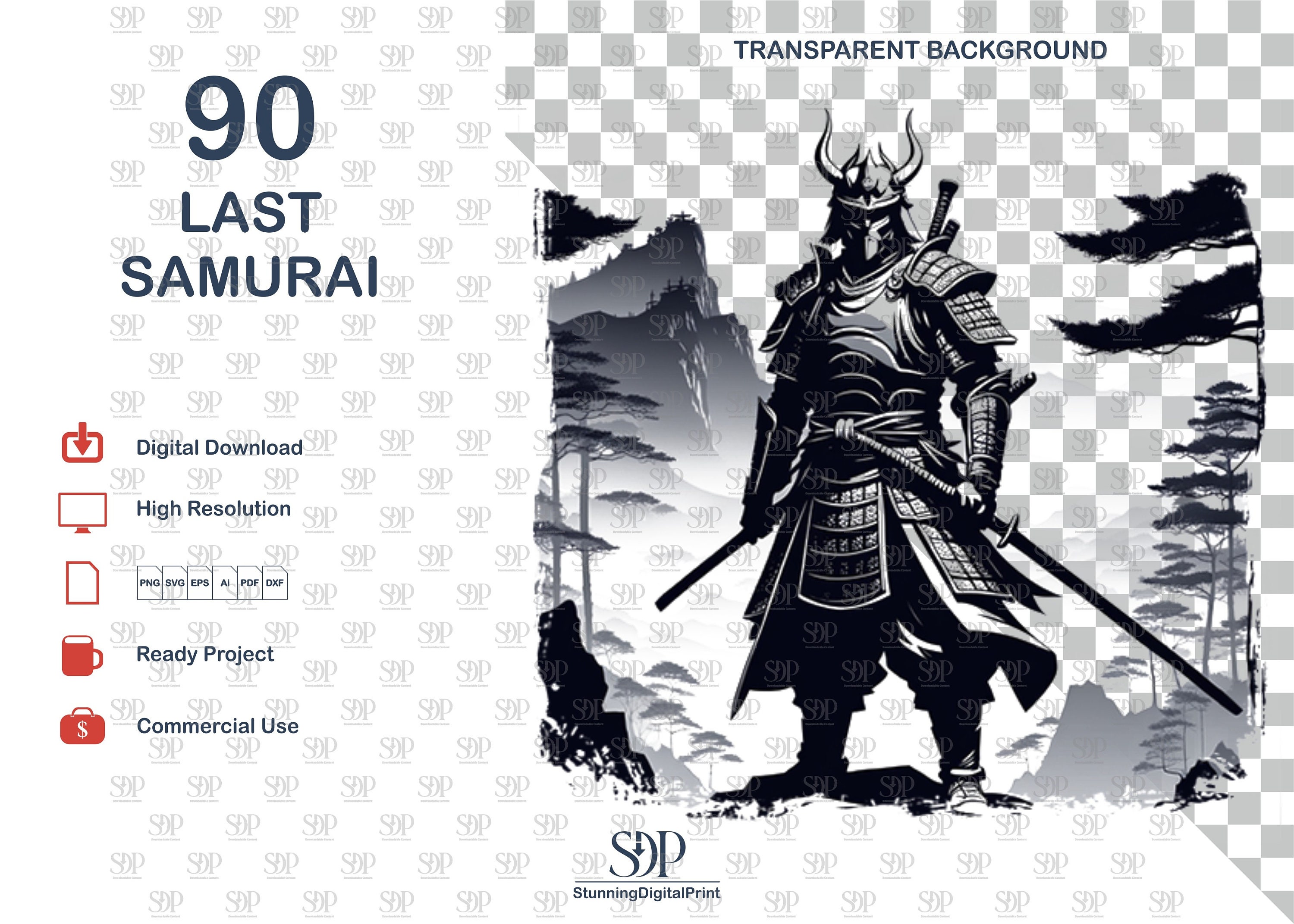 90 Last Samurai SVG BUNDLE, Samurai Tatto Svg,japanese Samurai Svg ...