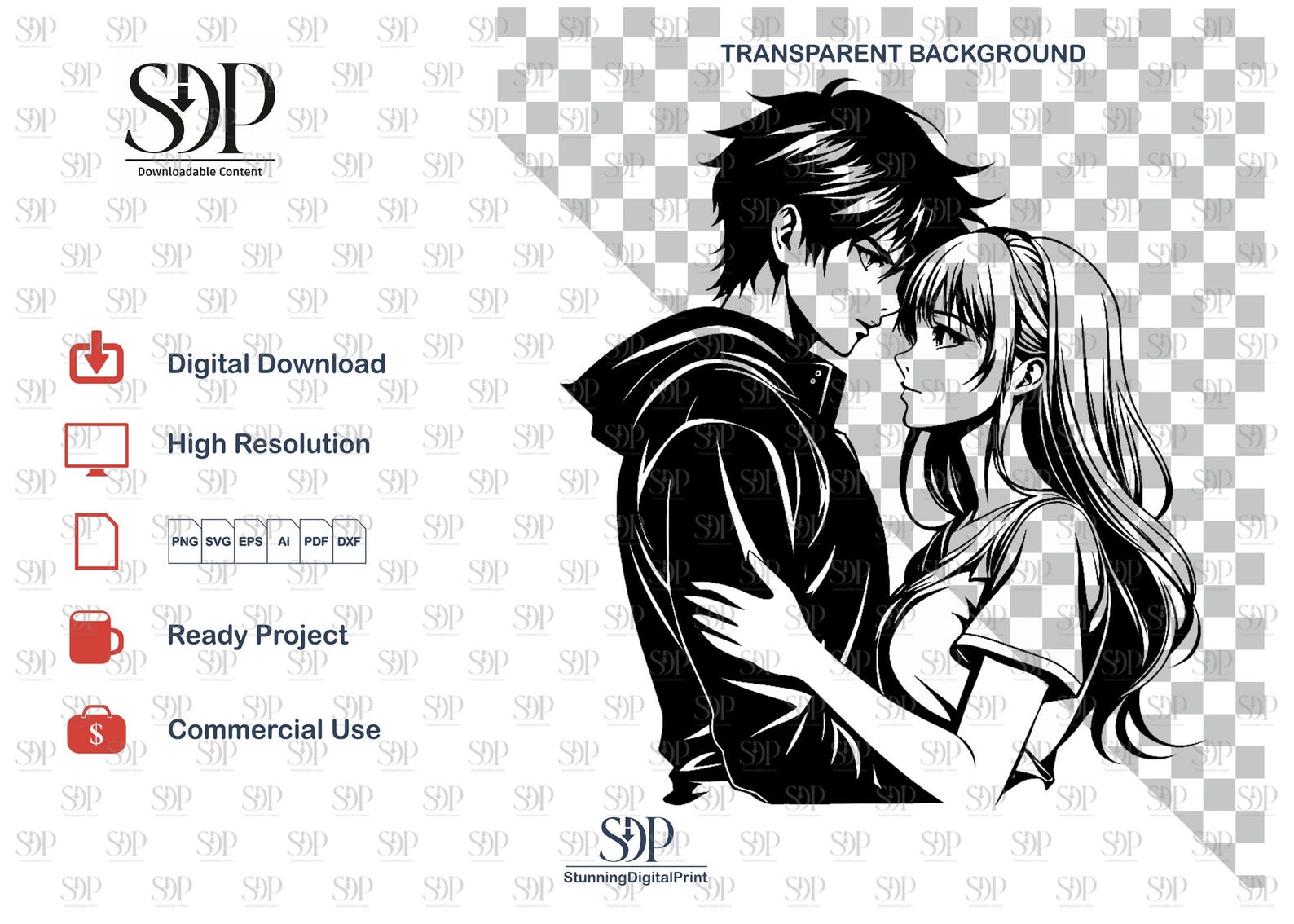 Manga Character SVG Bundle: 95 Anime Designs (digital Download) - Etsy