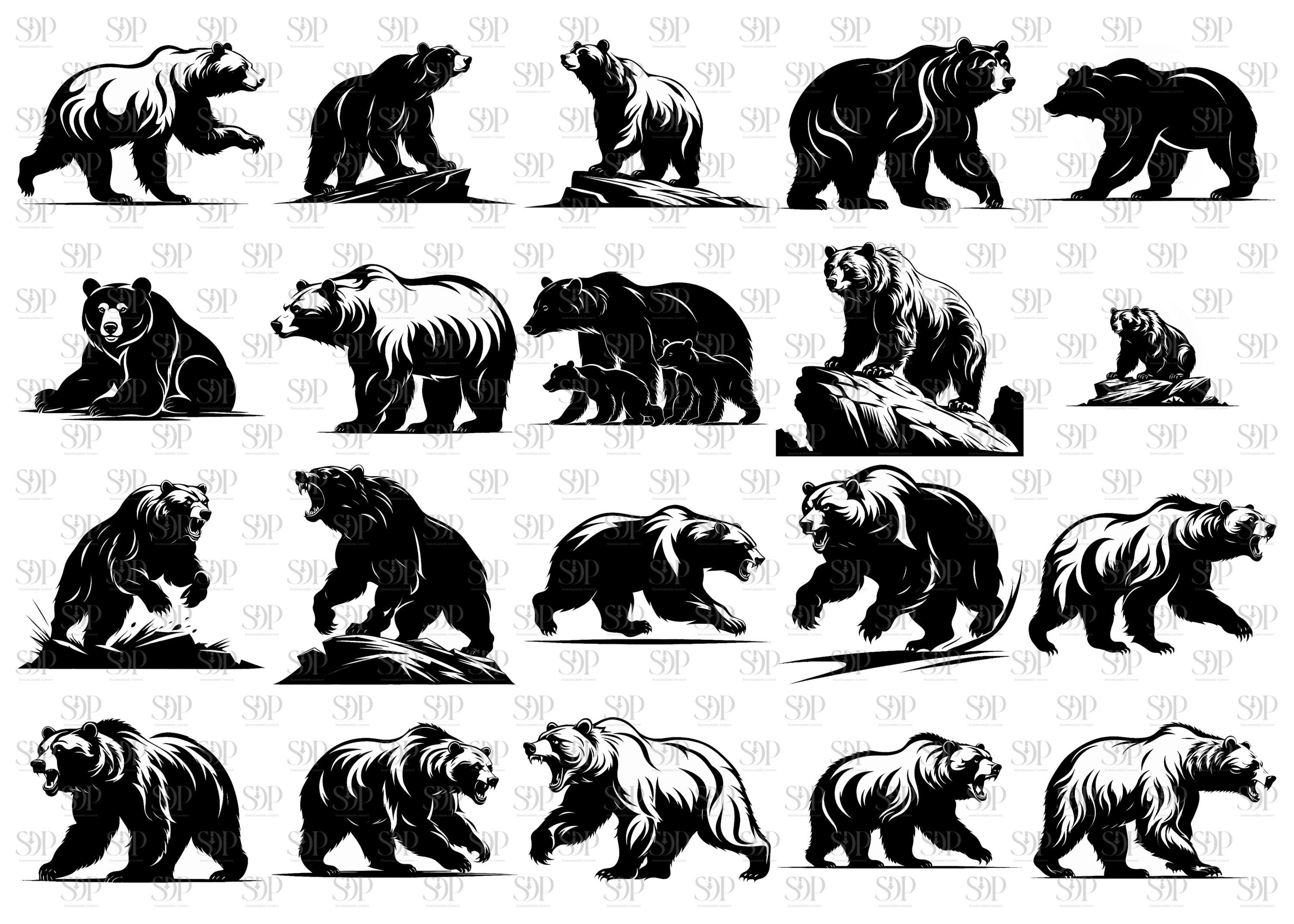 Grizzly Bear Svg,bear Svg,bear Svg Bundle,svg Bear,bear Svg,black Bear,bears Svg Bundle,grizzly ...