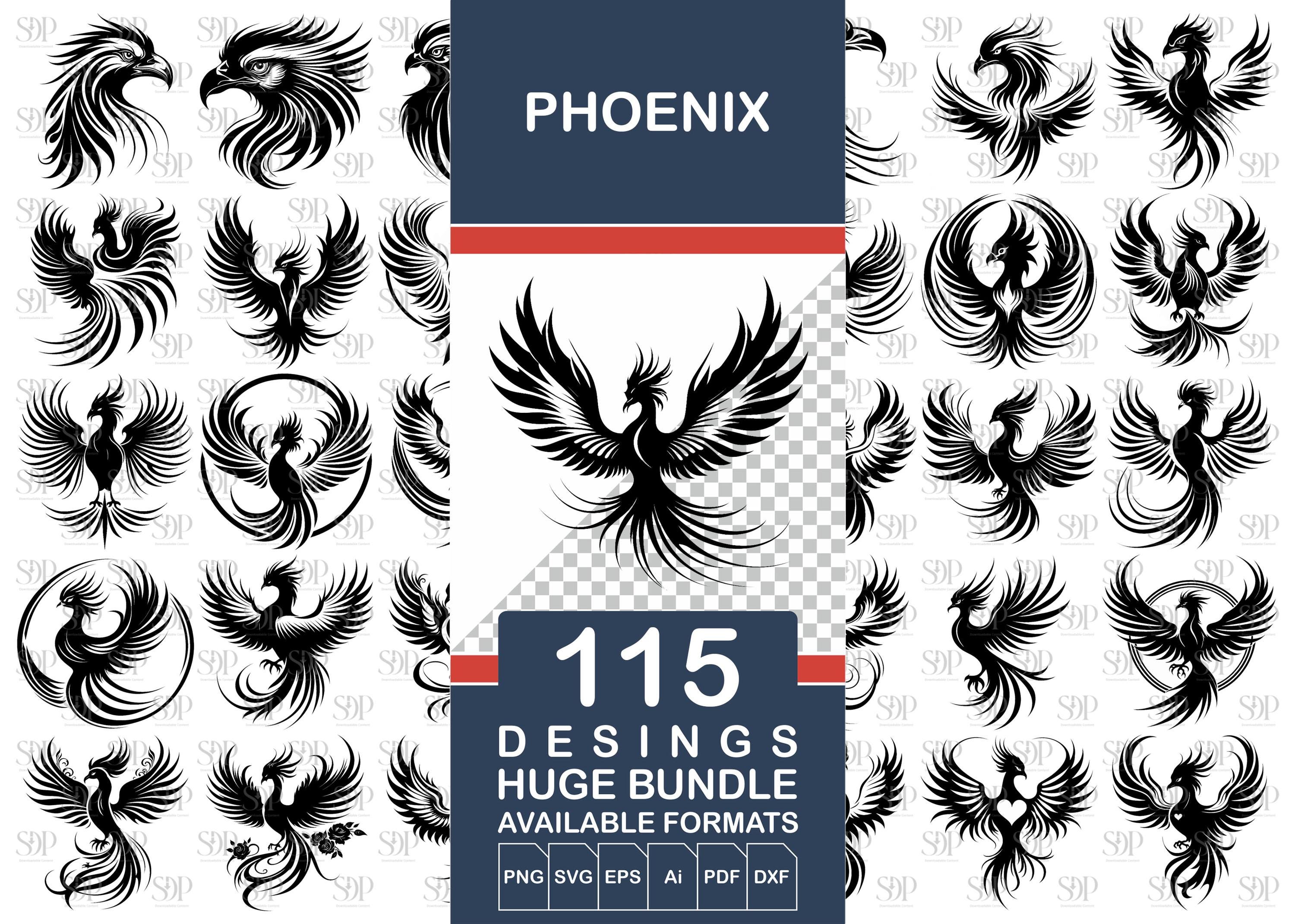 Phoenix Svg, Phoenix Svg Bundle, Phoenix Svg Cricut, Phoenix Svg Png ...