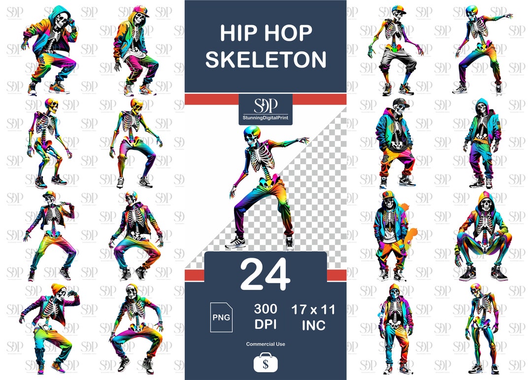 24 Hip Hop Skeleton,skeleton Png Bundle,skeleton Quality Png,skeleton ...