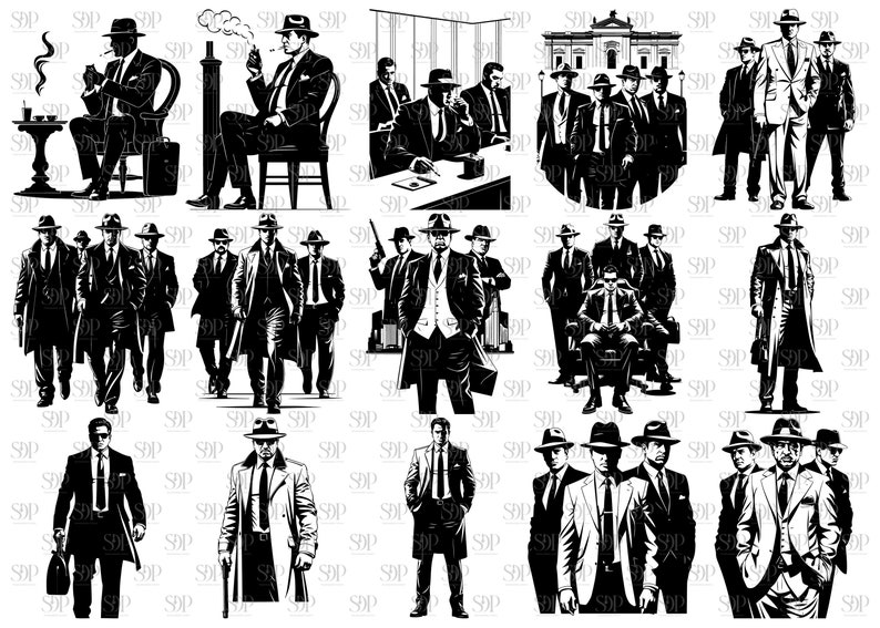 Mafia Gangster SVG Bundle: 120 Vector Designs (commercial Use) - Etsy ...