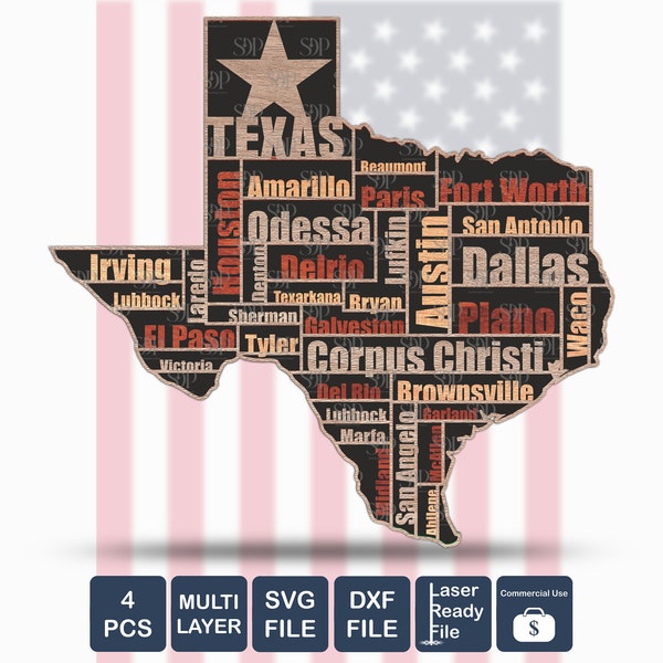 Texas Svg File - Etsy