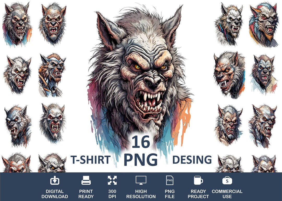 16 Werewolf Png Bundle,high Quality Png,transparent Png,scary Werewolf ...