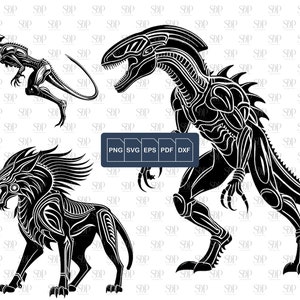 60 Predator Alien Animal SVG BUNDLE, Vector File, Predator Svg,alien ...