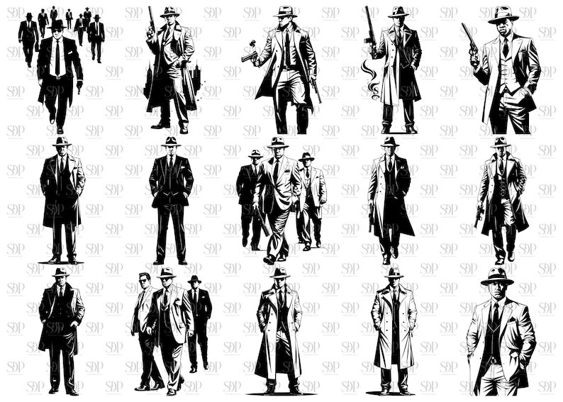Mafia Gangster SVG Bundle: 120 Vector Designs (commercial Use) - Etsy ...