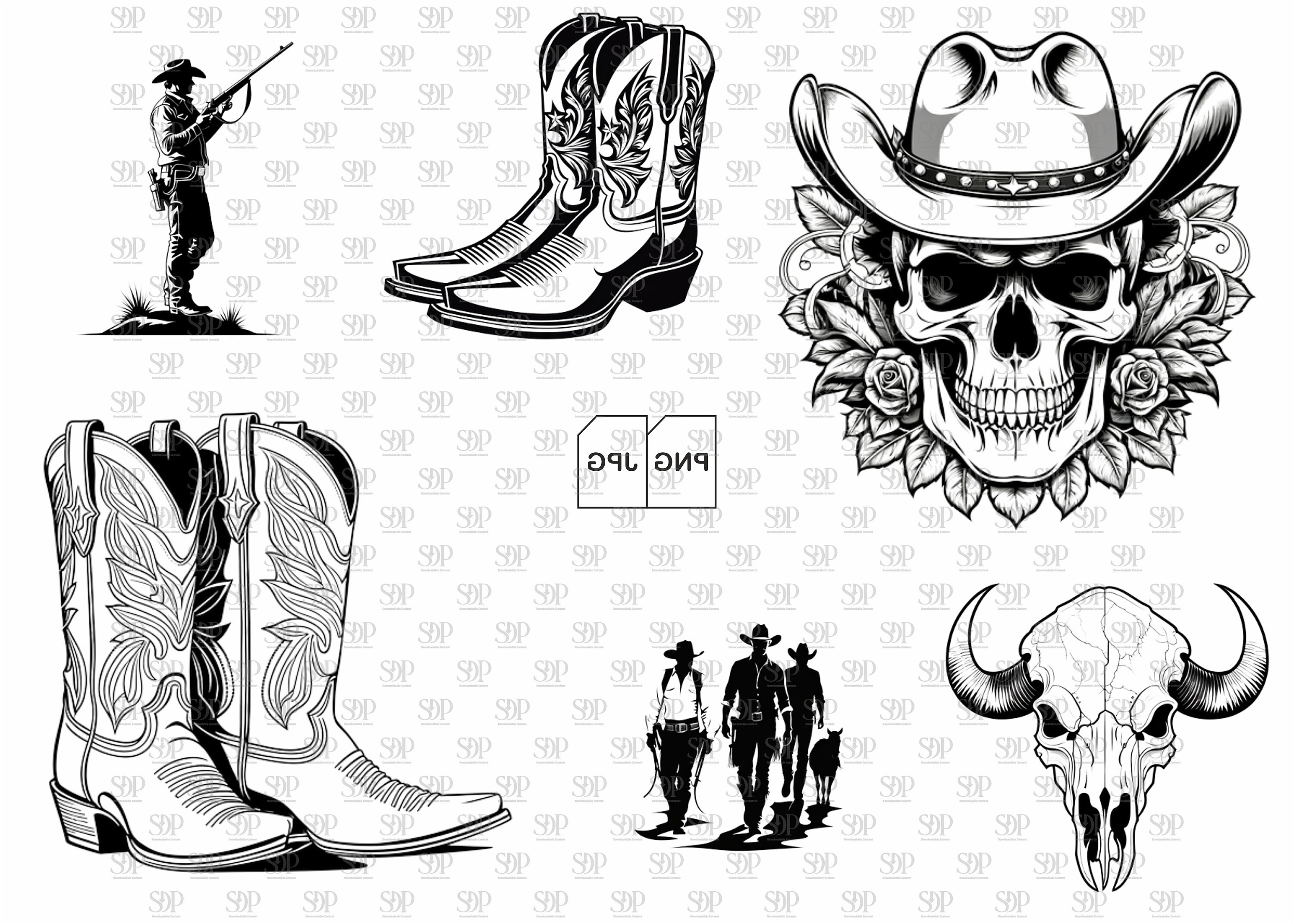 100 Cowboy Svg Bundle, Western for Shirts,cowboy Svg Files,western Svg ...