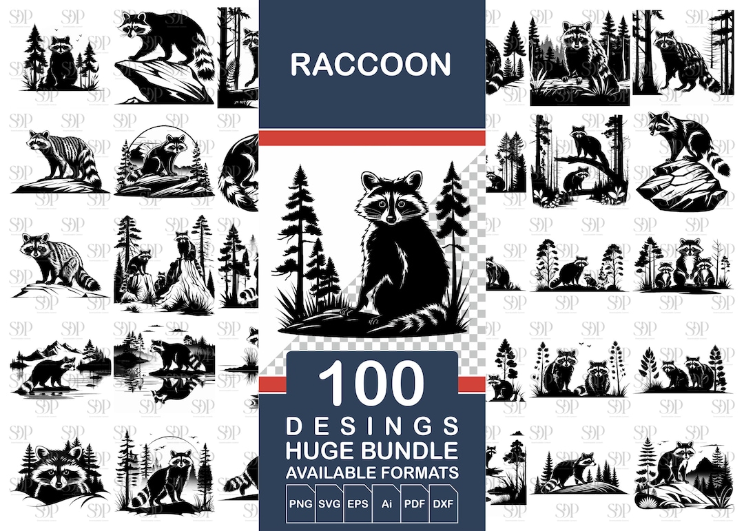 Raccoon Svg, Raccoon Svg Bundle, Raccoon Svg Cricut, Raccoon Svg Png ...