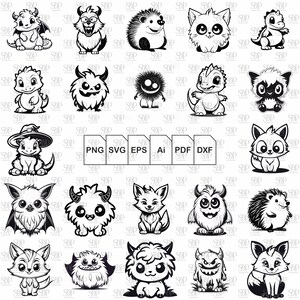 150 Cute Monster SVG BUNDLE, Vector File,monsters Svg Bundle,monster ...