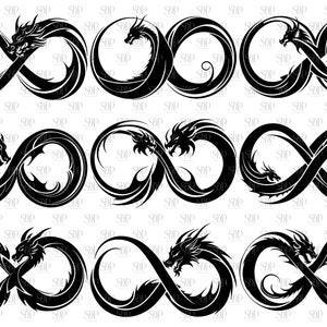 70 Dragon, Infinity SVG BUNDLE, Vector File, Dragon Cricut, Vector ...