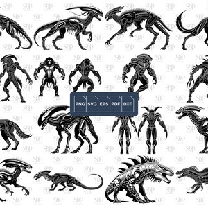 60 Predator Alien Animal SVG BUNDLE, Vector File, Predator Svg,alien ...