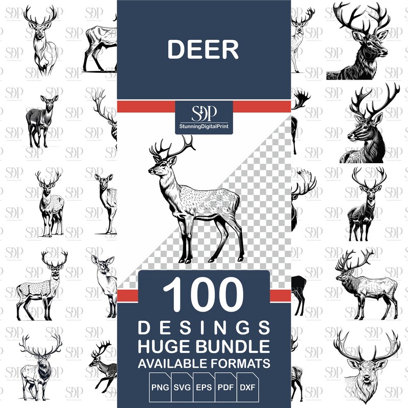 Deer Svg - Etsy