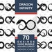 70 Dragon, Infinity SVG BUNDLE, Vector File, Dragon Cricut, Vector ...