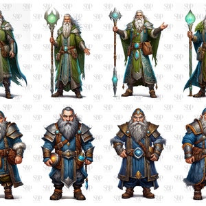 50 RPG Character PNG Bundle: Fantasy Game Art (commercial Use) - Etsy