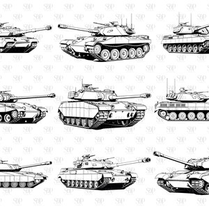 60 Panzer SVG, Militärischer Panzer Vektor-Datei, Panzer SVG, Armee ...
