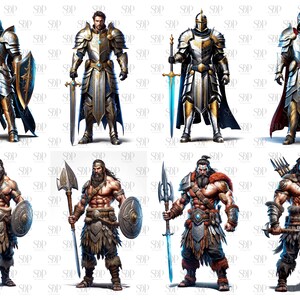 50 RPG Character PNG Bundle: Fantasy Game Art (commercial Use) - Etsy