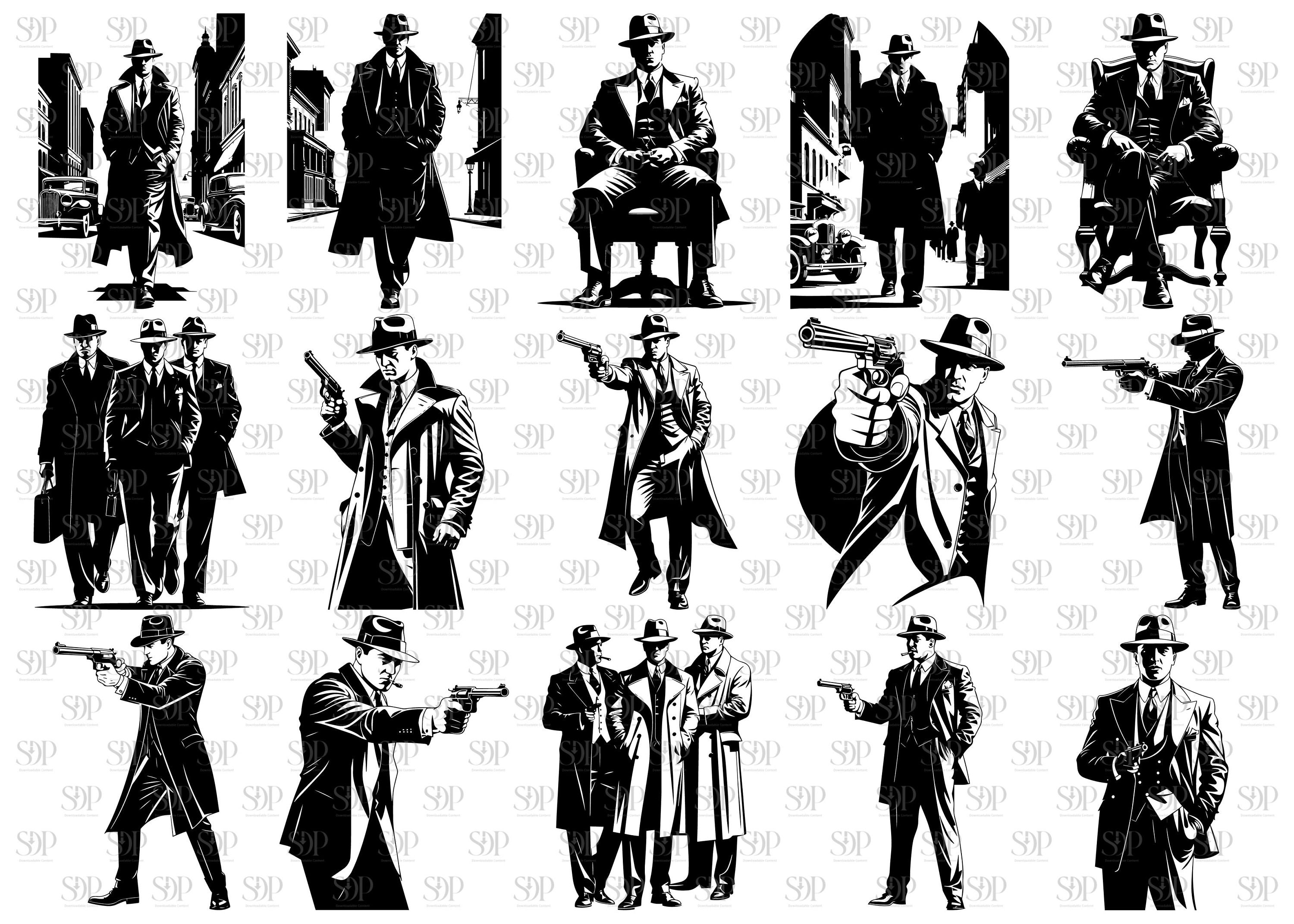 Mafia Gangster SVG Bundle: 120 Vector Designs (commercial Use) - Etsy