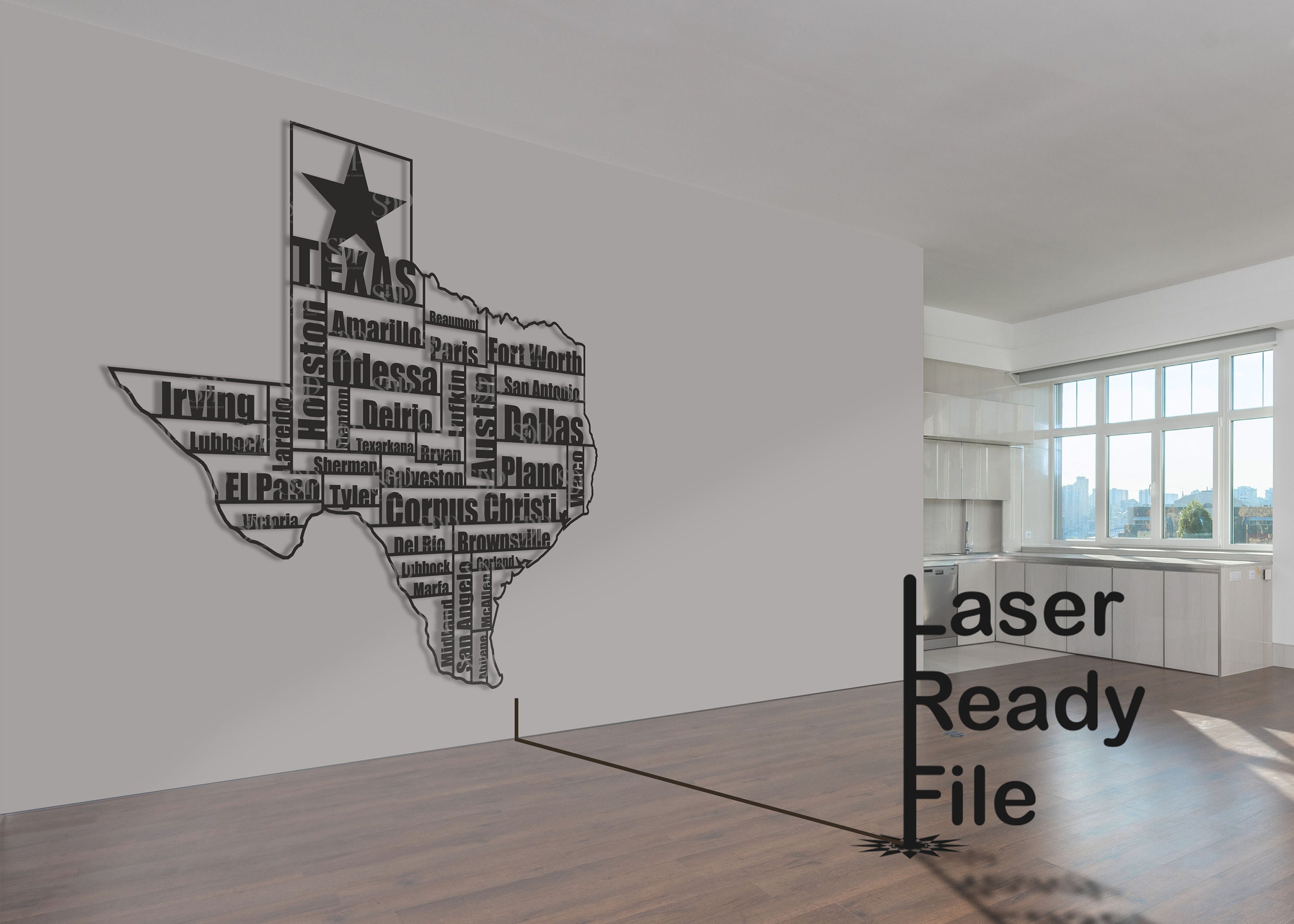 Texas Maps Svg, Texas Vector File,multi Layered Texas, Texas Cut File ...