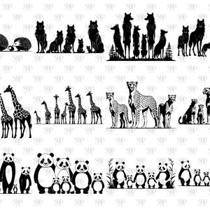 75 Animals SVG BUNDLE, Animals Family Svg, Animals Cricut, Animals ...