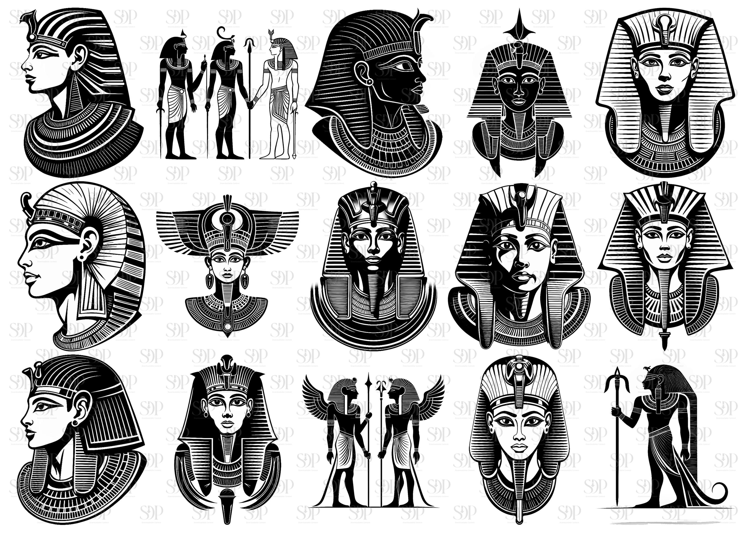 Egyptian Gods SVG Bundle: Ancient Egypt Vector Clipart (digital ...