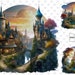 197 Fairy Tale Kingdom ,fantasy Clipart Collection Bundle,watercolor ...