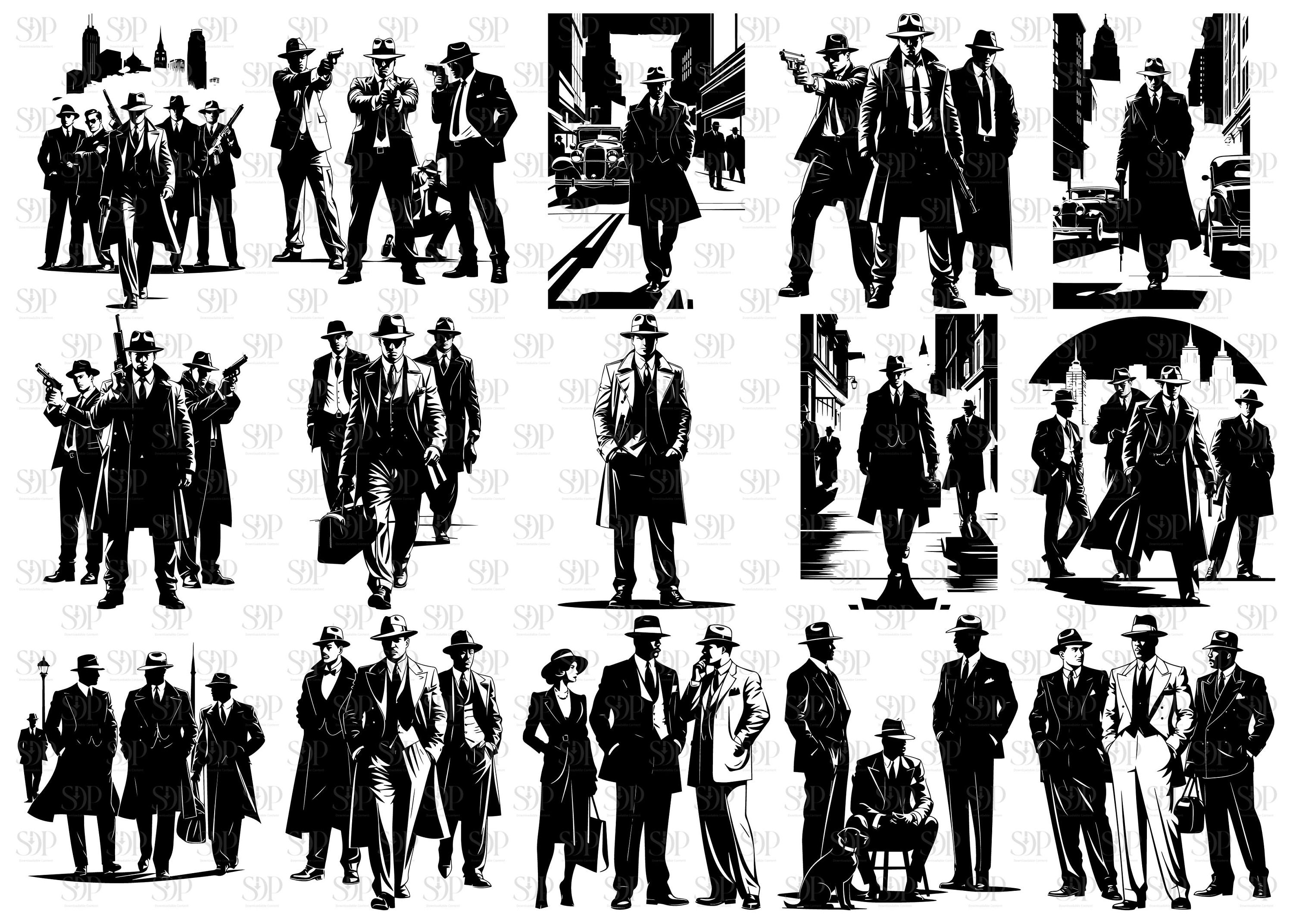 Mafia Gangster SVG Bundle: 120 Vector Designs (commercial Use) - Etsy