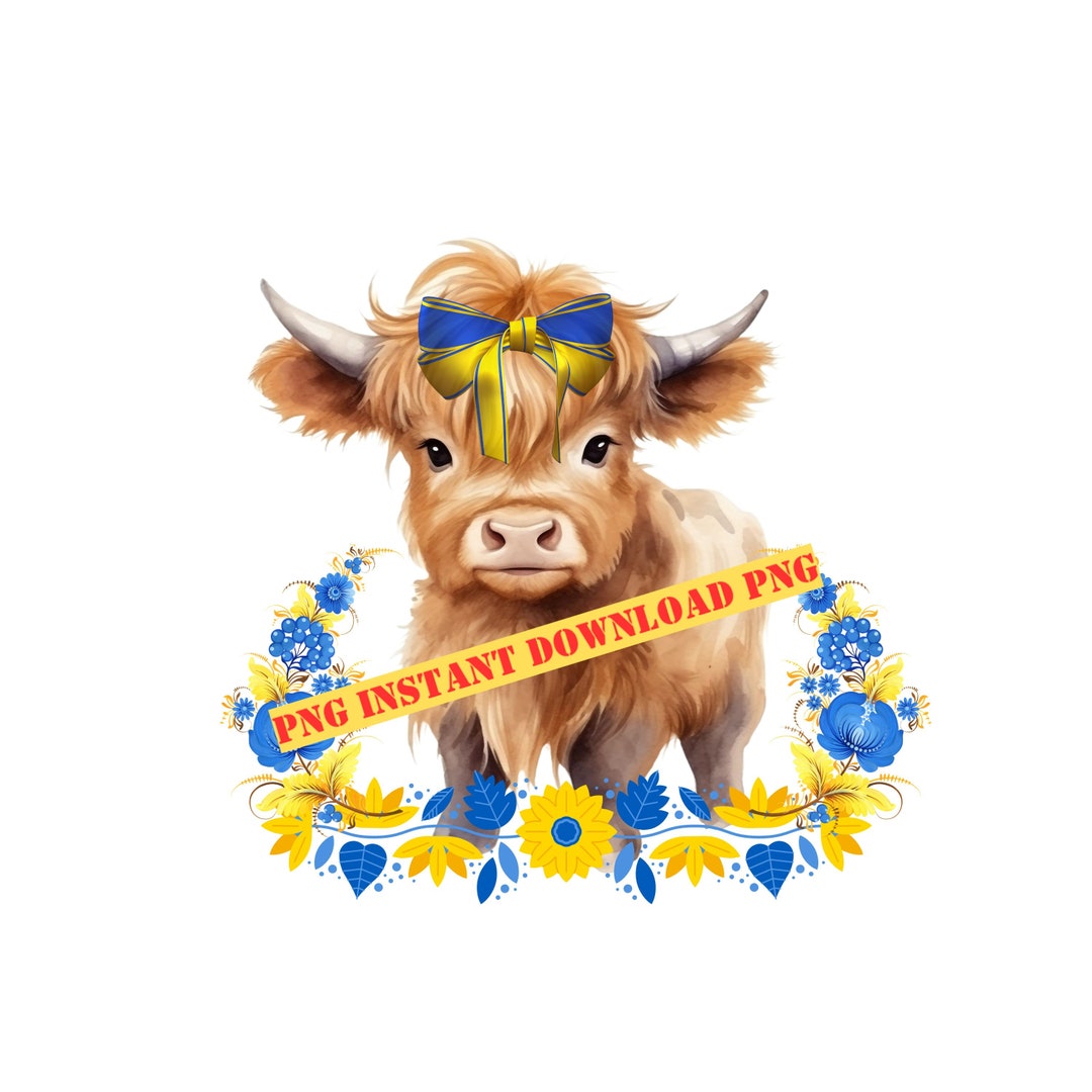 Cute Cow PNG Cute Cow Design for Ink Sublimation Crafts Farm Animals ...