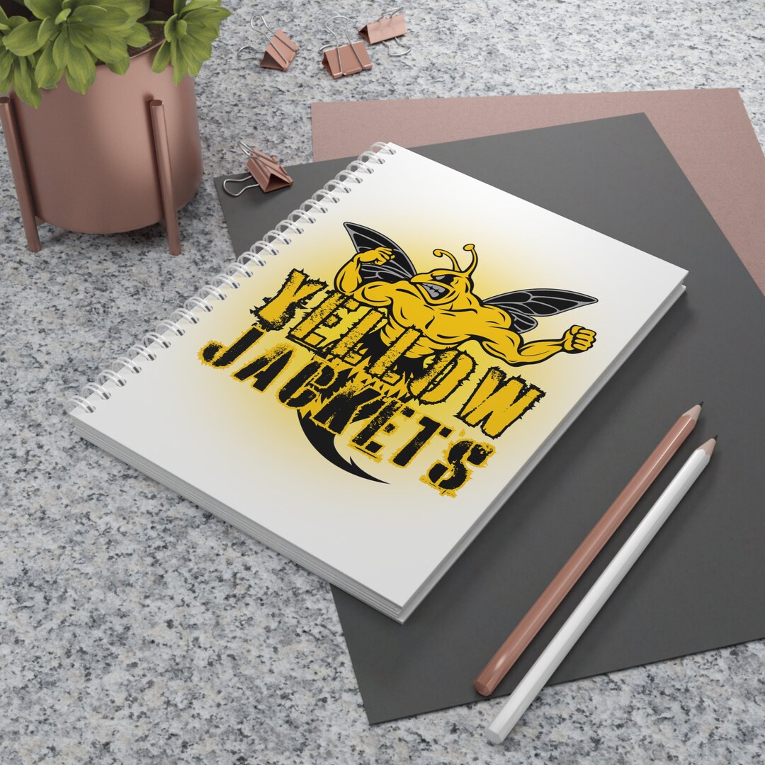 Yellow Jackets Notebook School Notebook School Spirit School Mascot ...