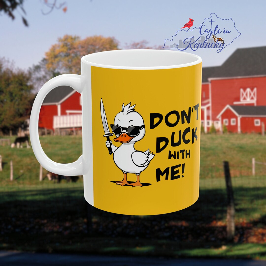 Funny Duck Coffee Cup Duck Mug Cute Duck Coffee Mug Cute Animals Cute ...