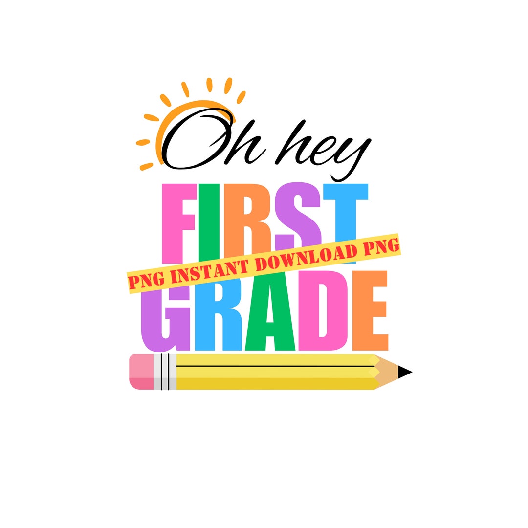 First Grade PNG File Teacher Png Teacher Design First Grade 1st Grade ...
