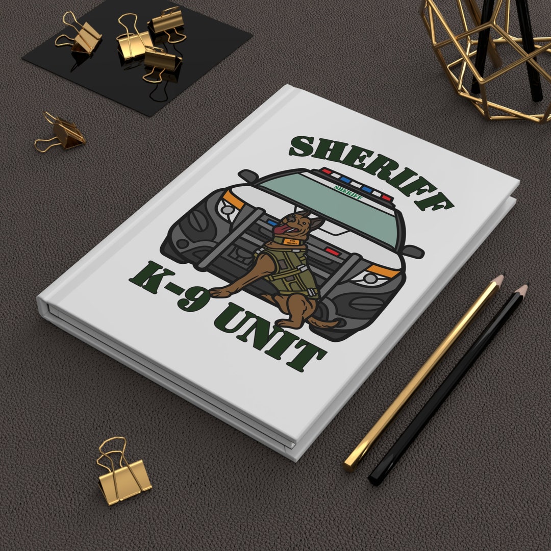 Sheriff K-9 Unit Notebook Police K9 Notebook Law Enforcement Notebook ...