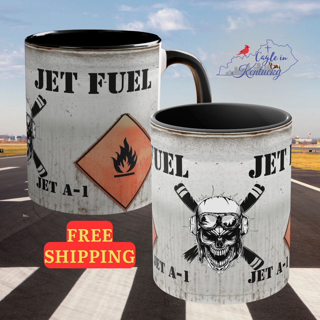 Pilot Gifts for Pilots Jet Fuel Coffee Mug Jet Fuel Coffee Cup Pilot ...
