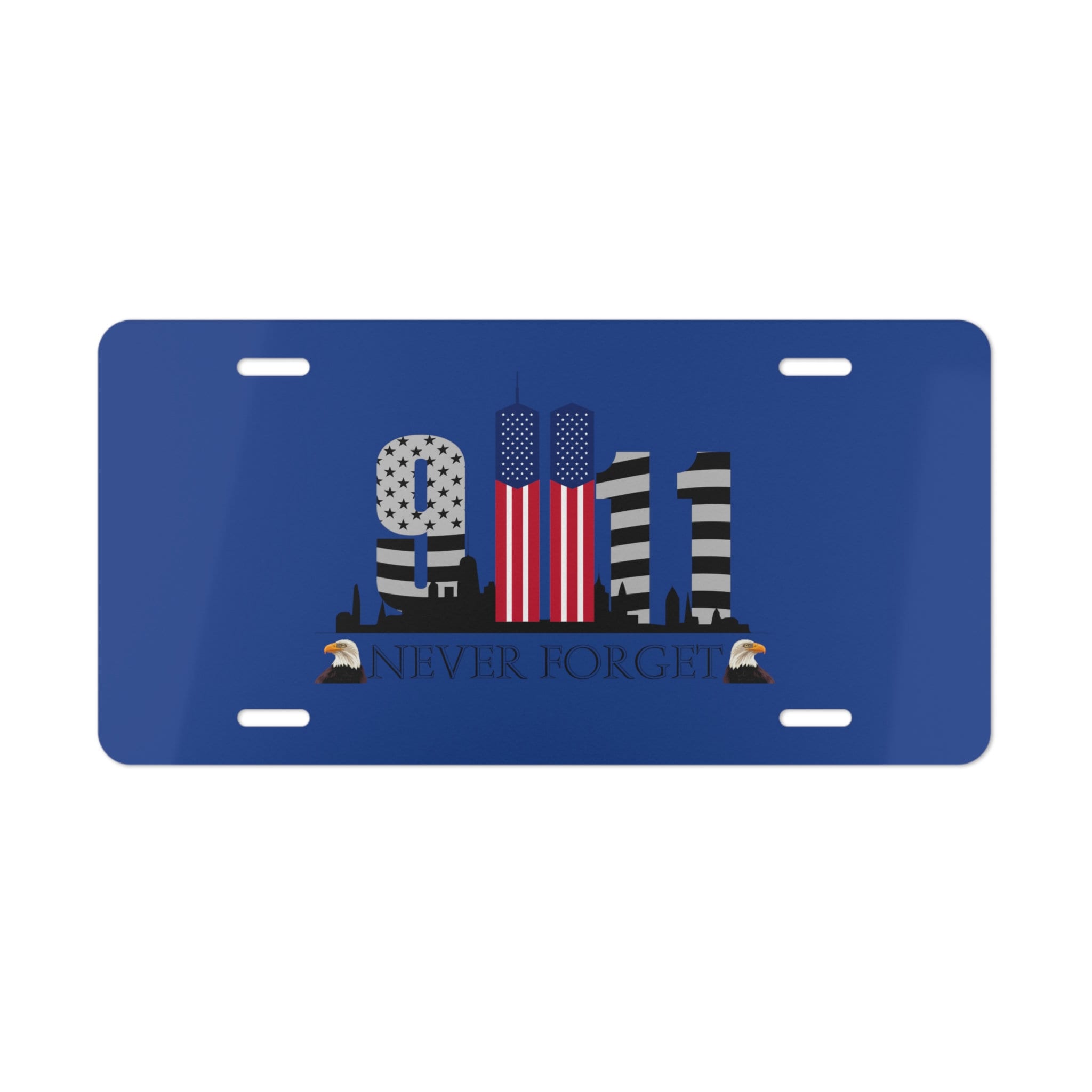 911 License Plate Patriotic License Plate Nine Eleven Vanity Plate - Etsy
