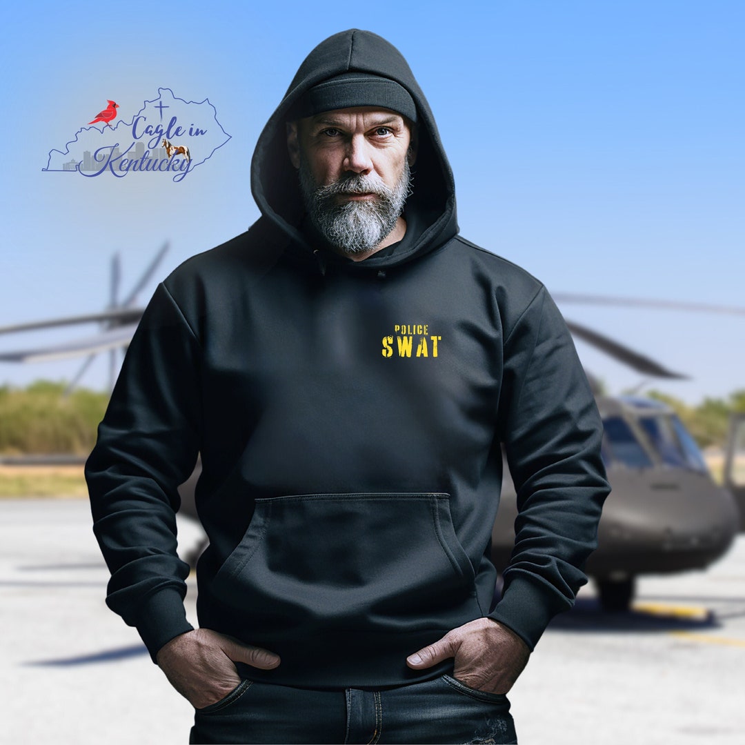 SWAT Hooded Sweatshirt Police Swat Team Gifts for Police Sweatshirt ...
