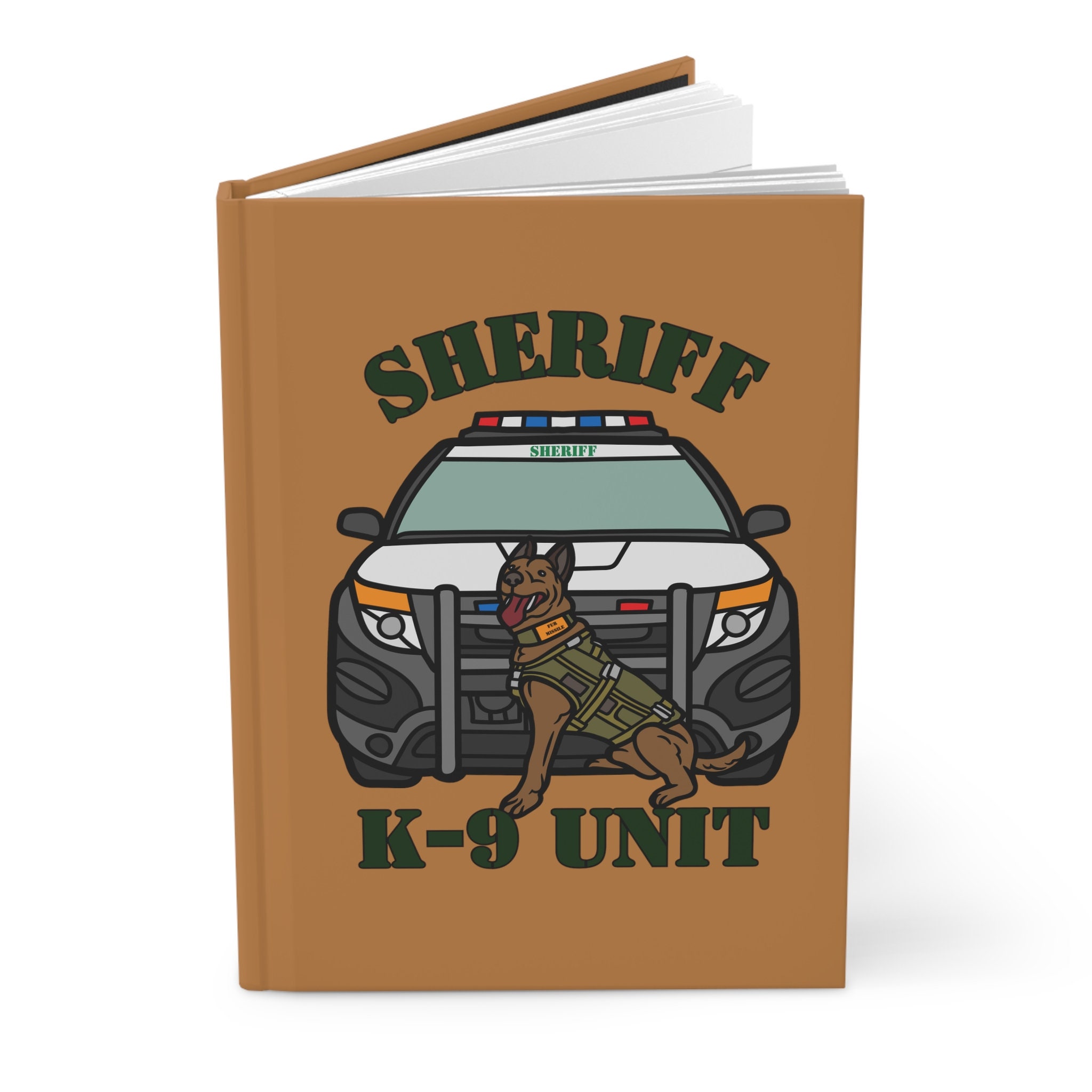 SHERIFF K-9 Unit Notebook Police K9 Notebook Law Enforcement Notebook ...
