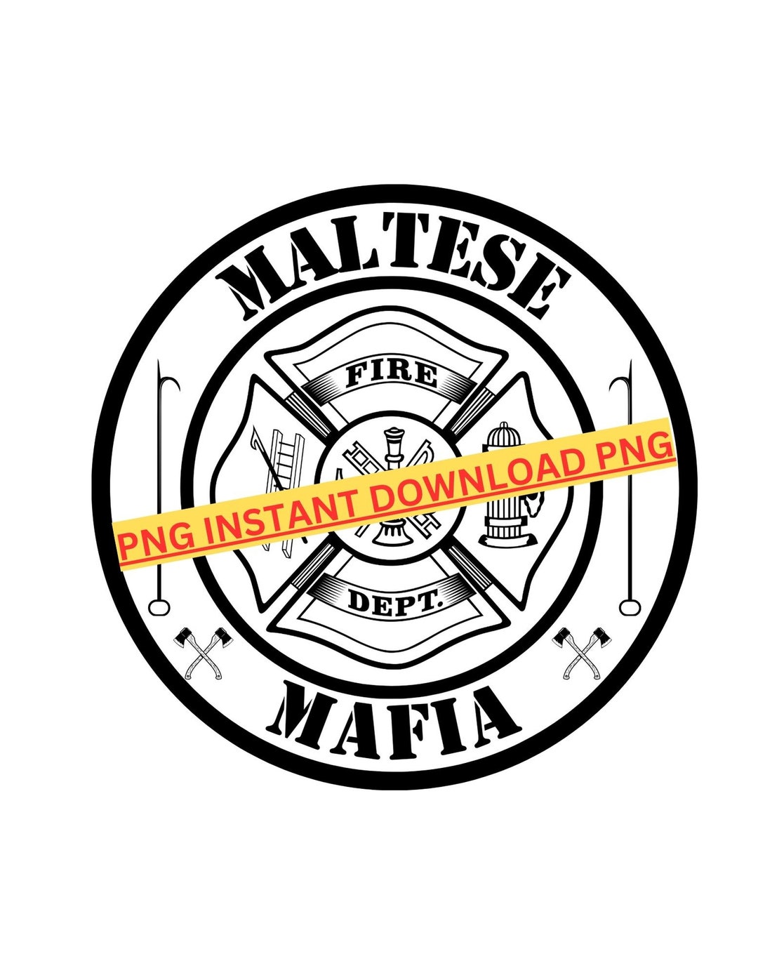 Firefighter PNG File Digital Download Firemen Fire Department Gifts for ...