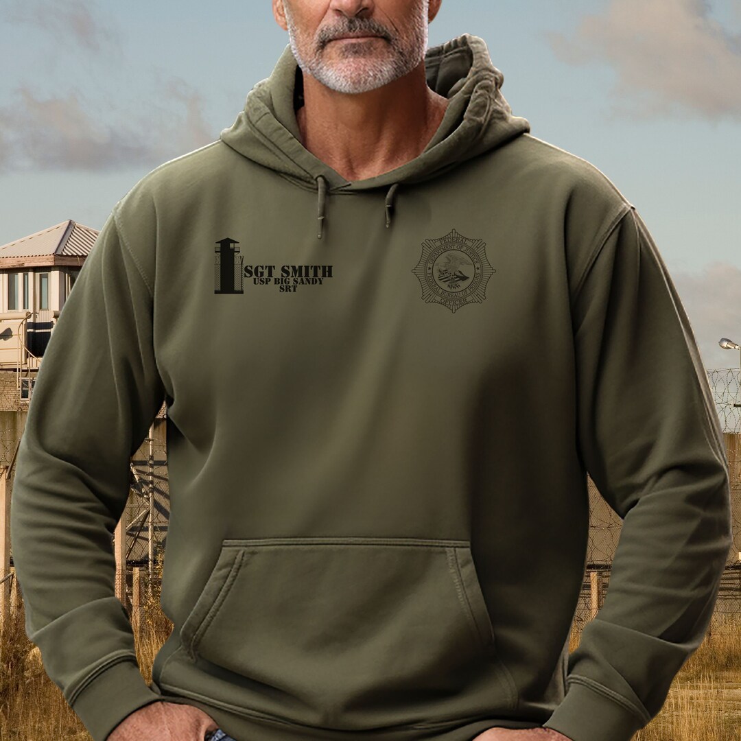 Federal Prison Guard Hoodie Correctional Officer Hoodie US Penitentiary ...