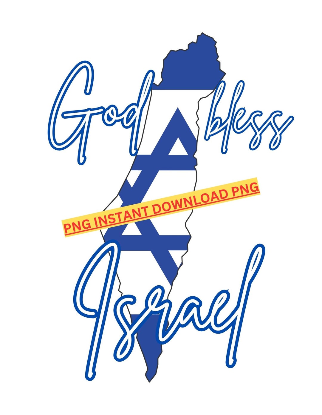 God Bless Israel Support Israel I Love Israel PNG File Digital Download ...