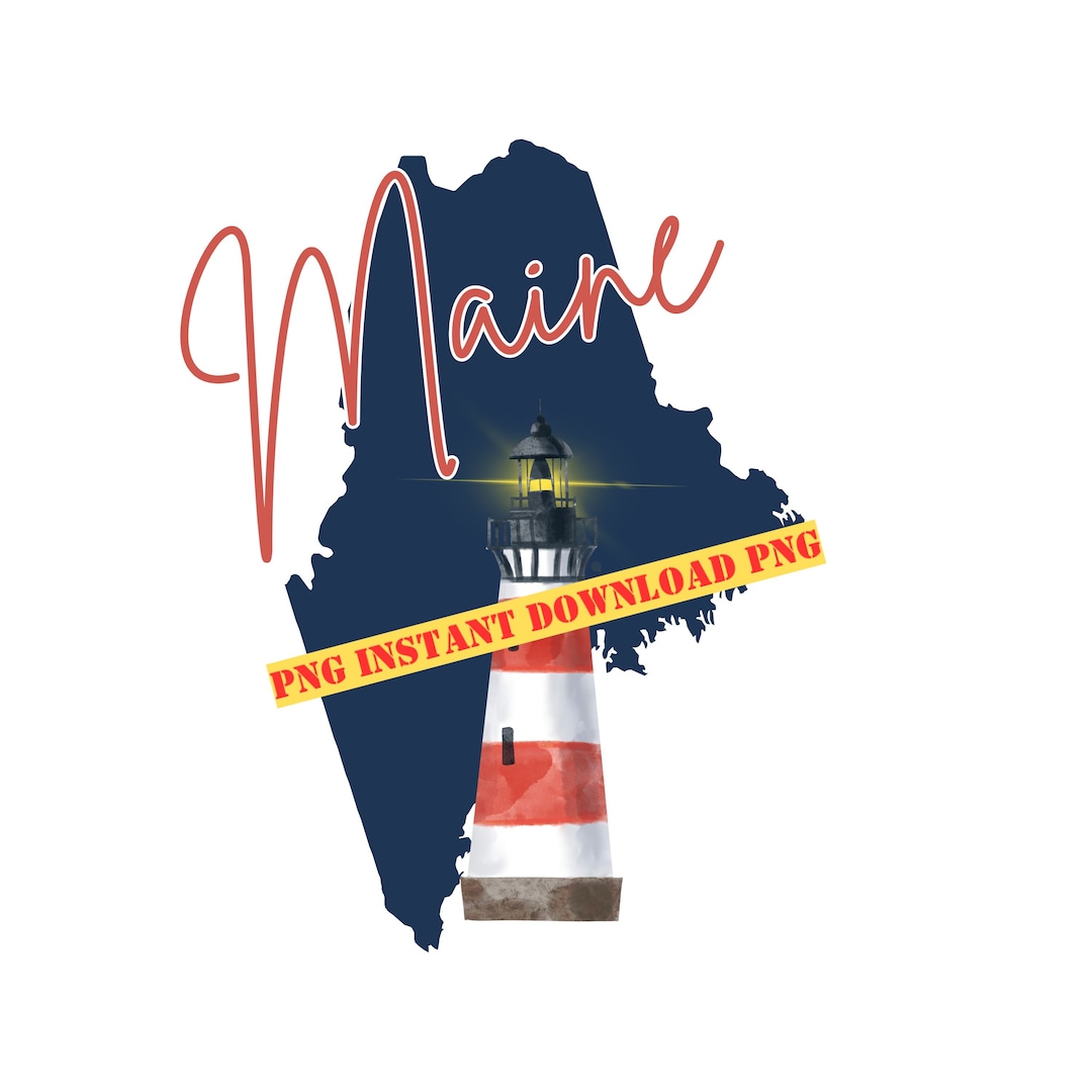 Maine Design Maine Png Design for Ink Sublimation Crafts Maine Lobster ...