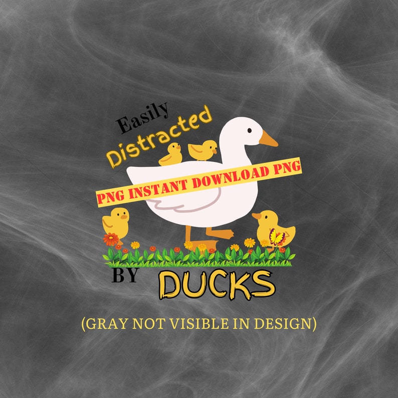Cute Duck PNG Duck Design for Ink Sublimation Funny Ducks Cute Animal ...