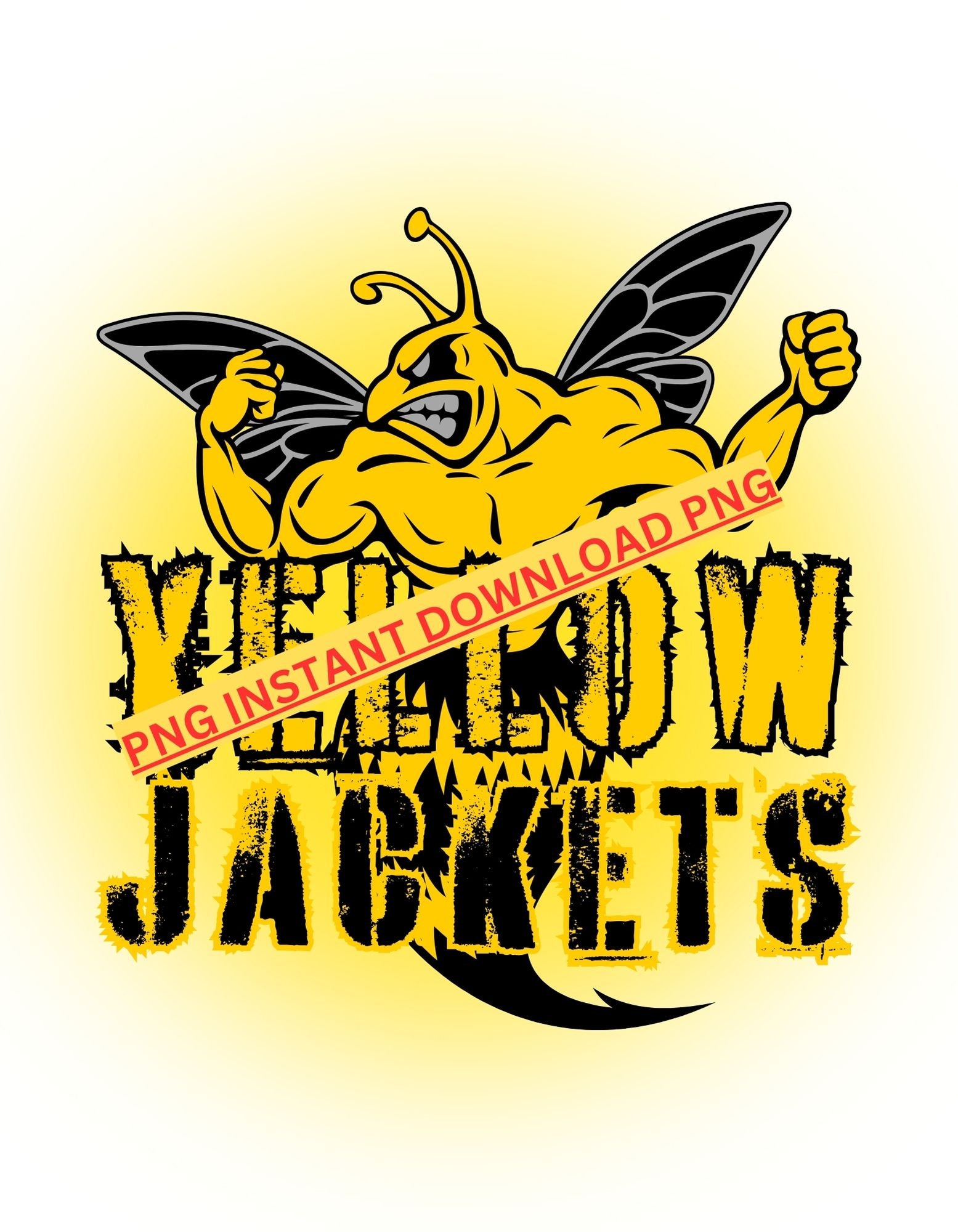 Yellow Jackets PNG File Yellow Jackets Design for Shirt Ink Sublimation ...