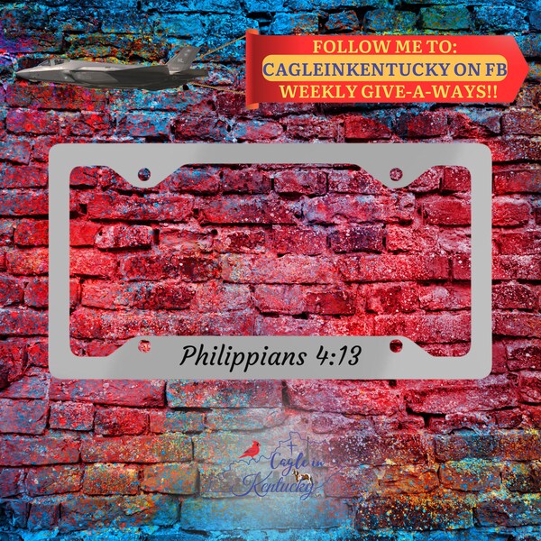 Bible License Plate - Etsy