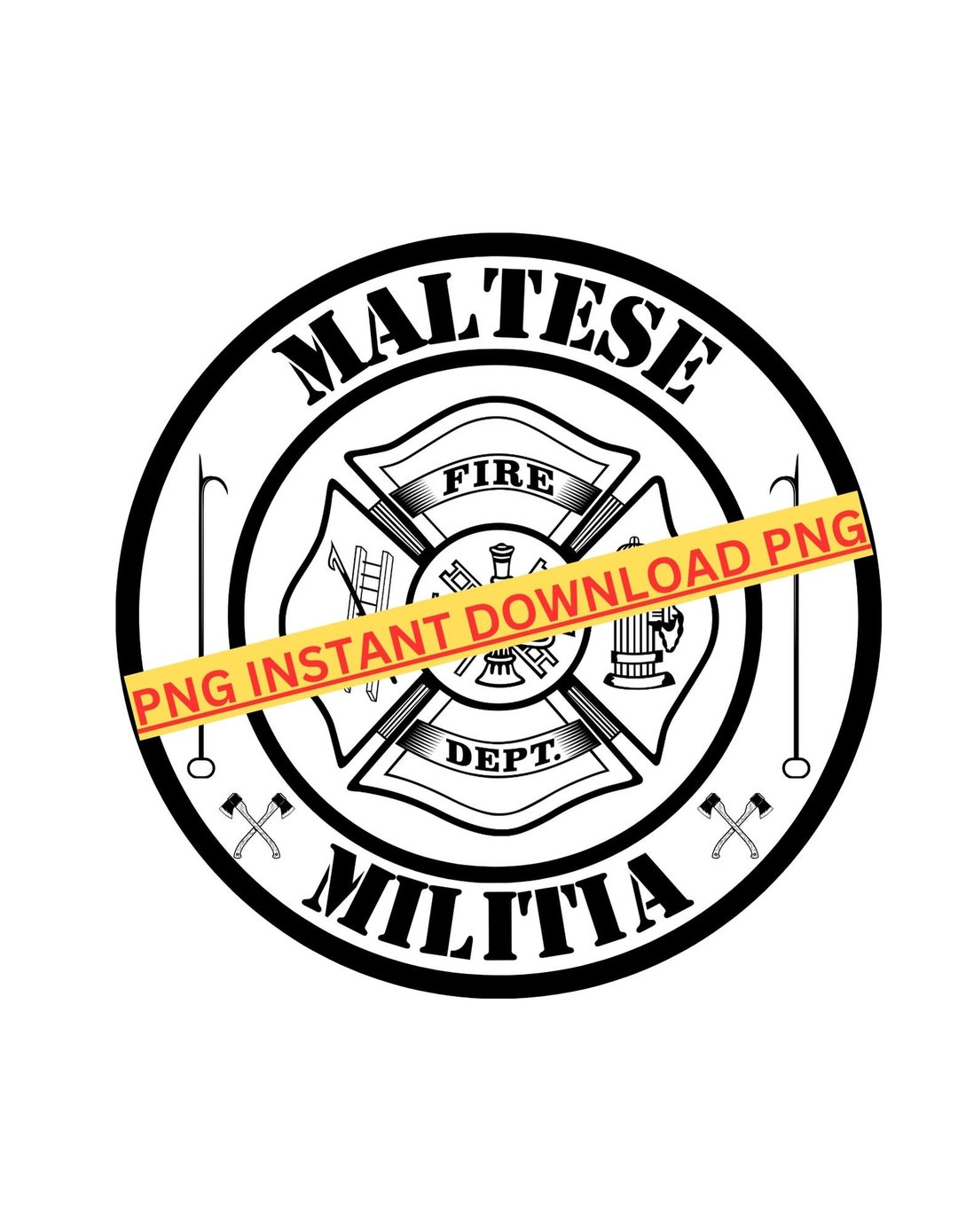 Firefighter PNG File Digital Download Firemen Fire Department Gifts for ...