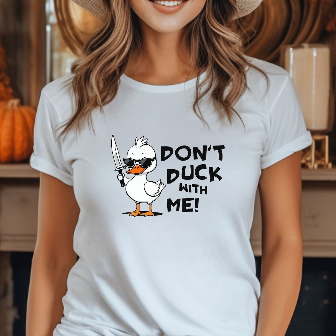 Funny Duck Tee Shirt Duck Shirt Cute Duck T-shirt Cute Animals Cute Ducks Funny Animals Adorable ...